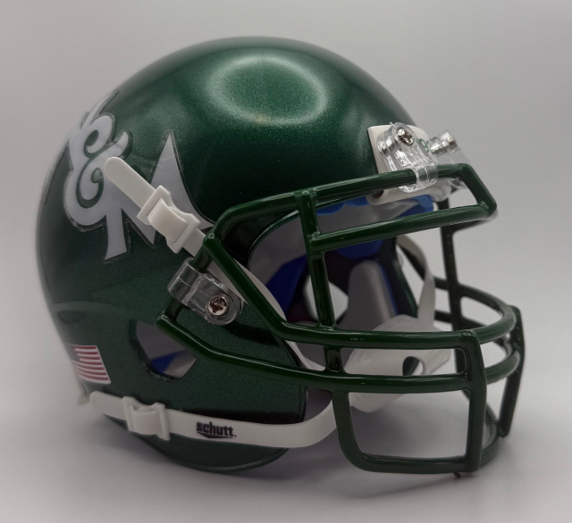 WILLIAM & MARY 2021 Schutt XP Metallic Green Helmet