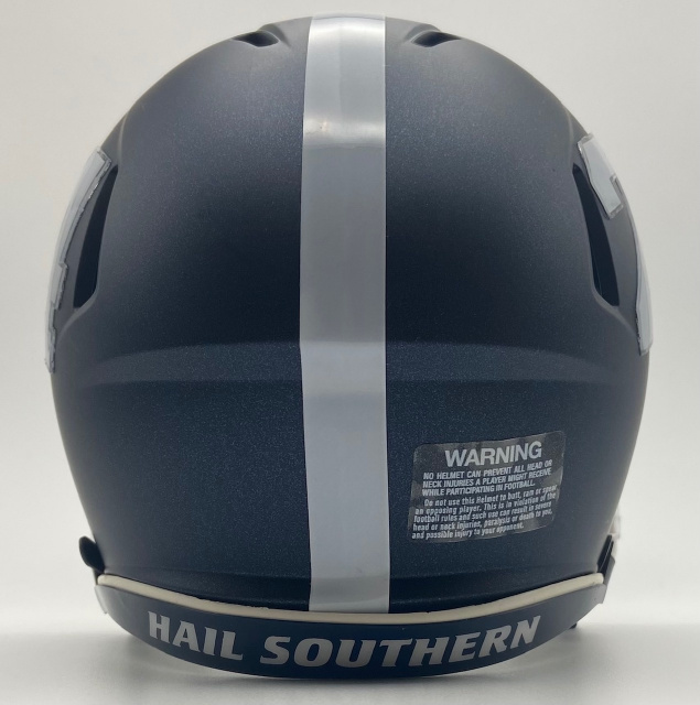 Georgia Southern Eagles 2024 Satin Navy Riddell Speed White Mask