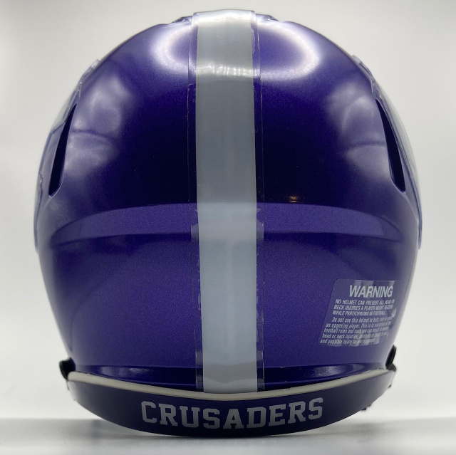 Holy Cross Crusaders 2023 Riddell Speed mini football helmet