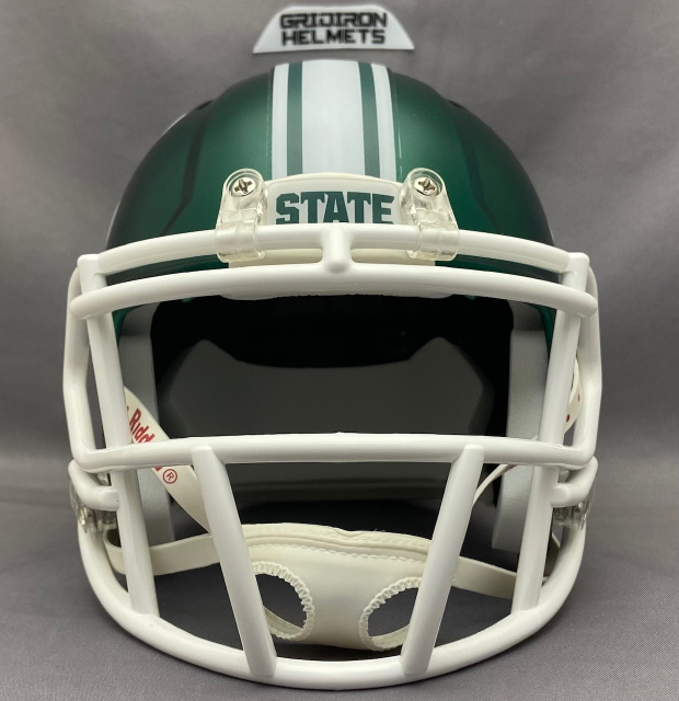 Michigan State Spartans Satin Green Helmet 10-8-2022 (only 3 left)
