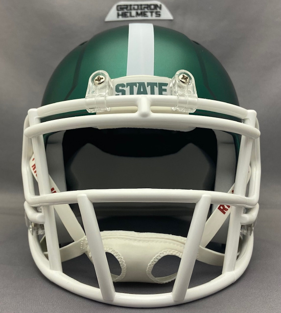 Michigan State Spartans 11-19-2022 Oversized Gruff - Satin Green Helmet