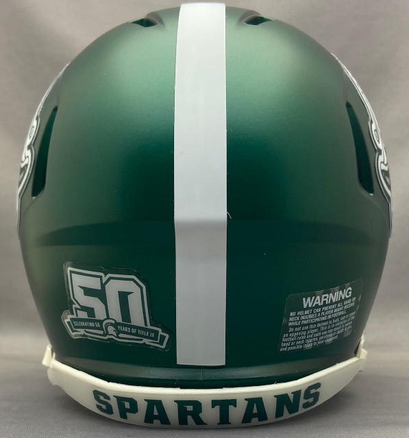 Michigan State Spartans 11-19-2022 Oversized Gruff - Satin Green Helmet