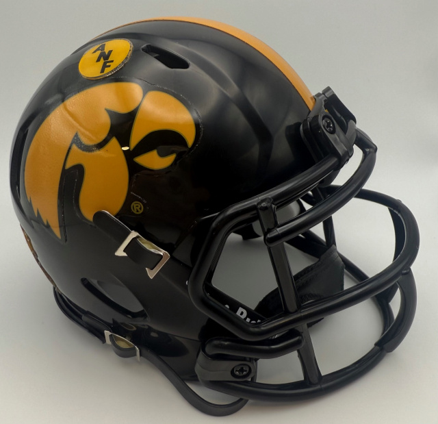 Iowa Hawkeyes ANF Riddell Speed Mini Helmet vs Michigan State 11-22-2025