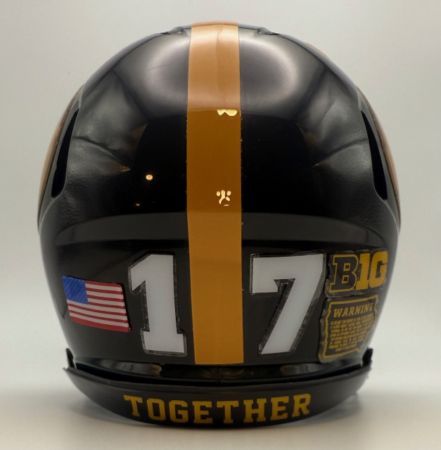 Iowa Hawkeyes ANF Riddell Speed Mini Helmet vs Michigan State 11-22-2025