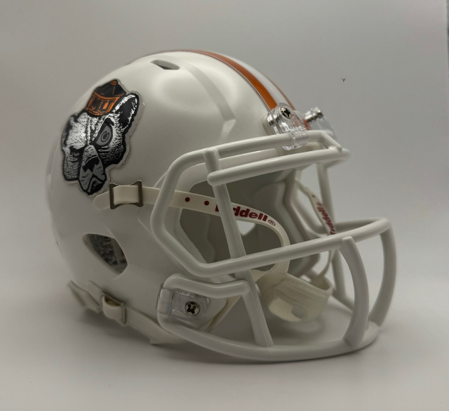 Mercer Bears White 2024-2025 Riddell Speed Mini Football Helmet