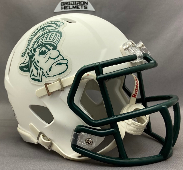 Michigan State Spartans Matte White 10-2-2021 Gruff vs Western Kentucky