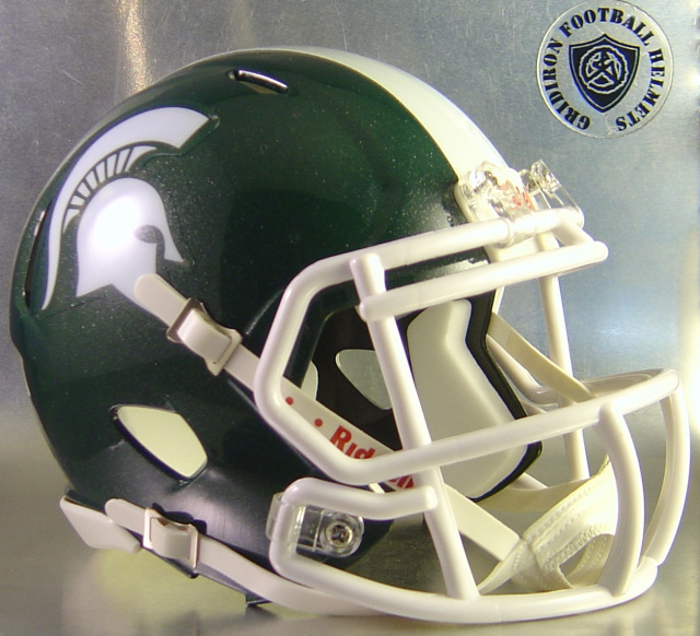 Michigan St Spartans Riddell Speed Metallic Green ,tappered stripe 2018 ...