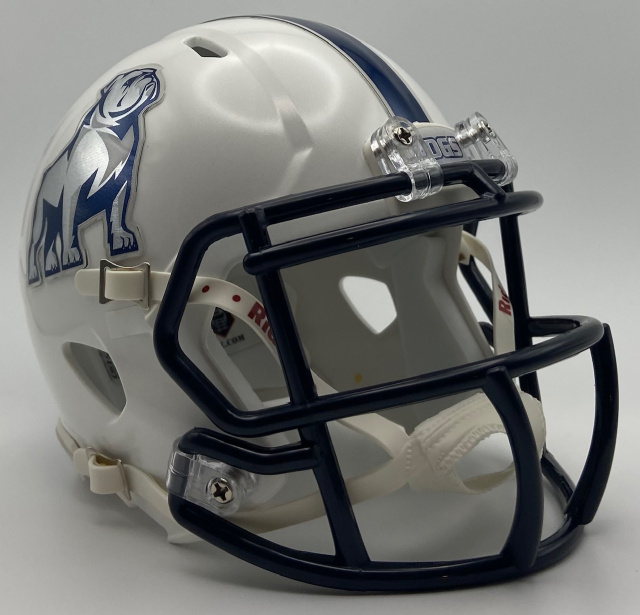 Samford Bulldogs 2020-2023 Chrome decals White Riddell Speed