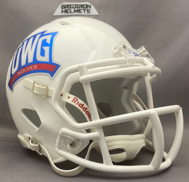 University of West Georgia Wolves 2015-2017 Riddell Speed White Helmet ...