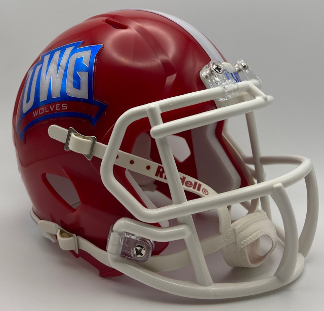 West Georgia Wolves 2023 Scarlet with white stripe Riddell Speed