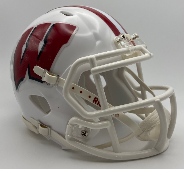 Wisconsin Badgers Riddell Speed 2014-2016 white mask