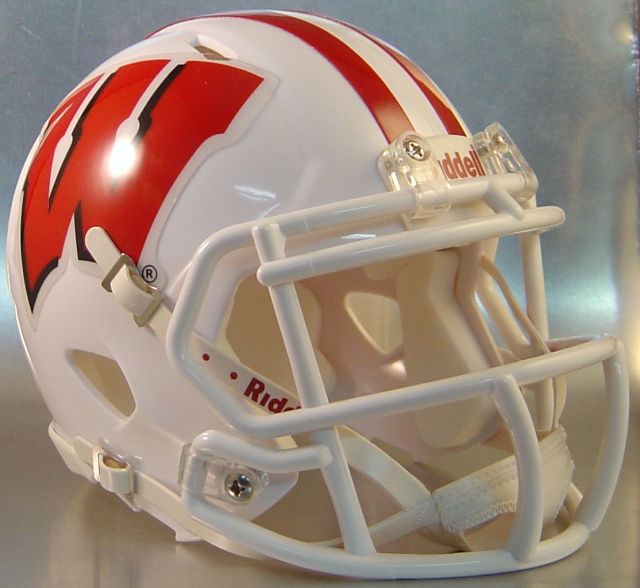 Wisconsin Badgers Riddell Speed 2014-2016 white mask