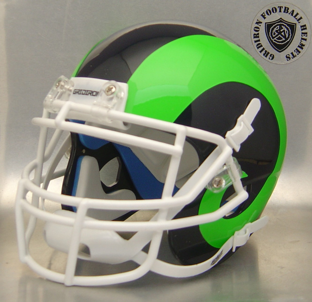LA Style Rams Horns (Multiple colors) mini helmet decals
