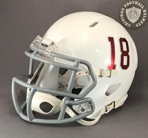 One color 1 or 1.5" tall custom player number sets enough for 5 helmets ...