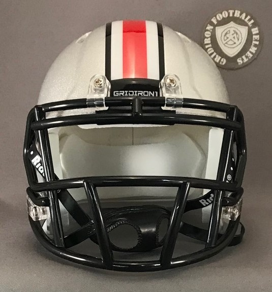 Mini Football Helmet front bumper decals