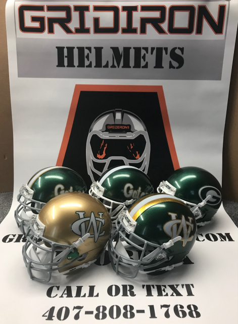 Georgia High School mini football helmets