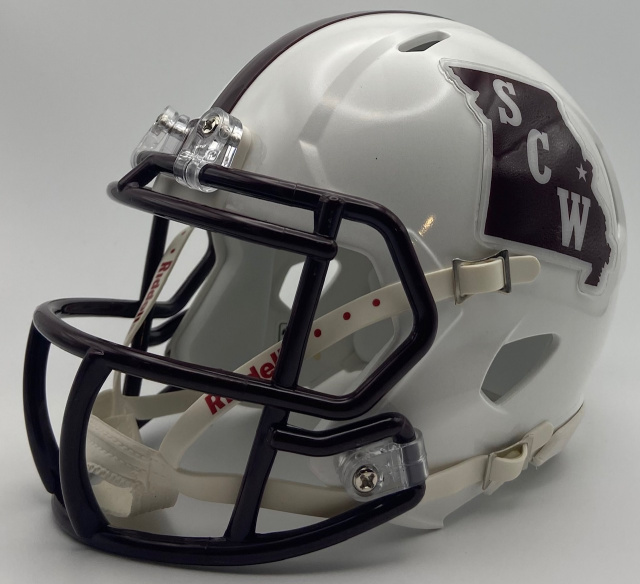 High School Mini football helmets home page