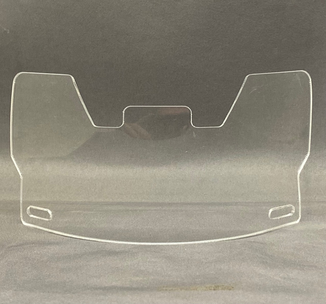 Gridiron Clear mini Football Helmet Visor (visor clips not included)