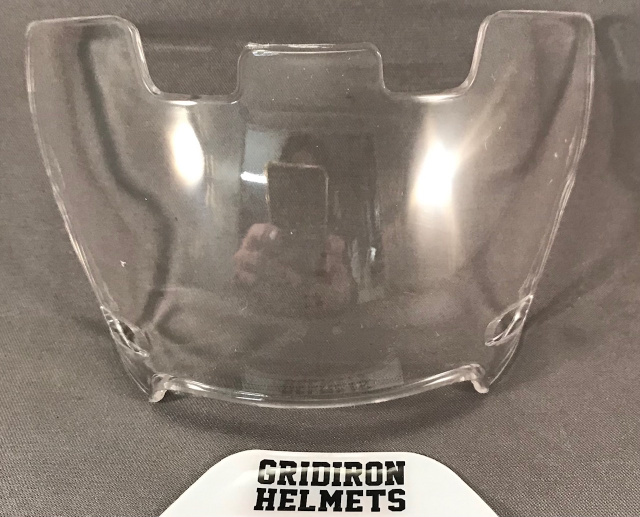 GH Clear mini football helmet visor (clips not included) Only Fits ...