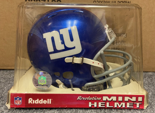 New York Giants Riddell Revolution Speed mini helmet
