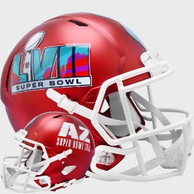 Super Bowl 57 Mini Speed Football Helmet 2023