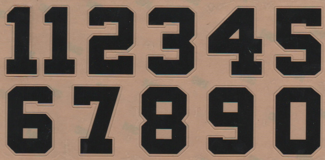 1 1/2" (College Block) Black pair , left and right