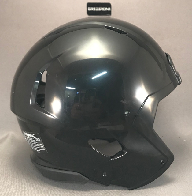 Riddell Speed mini football helmet Gloss Black with Black bumpers (NO ...