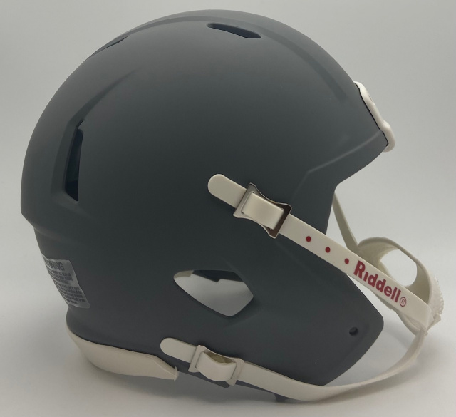 Matte Dark Gray Riddell Speed mini helmet shell