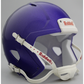 Riddell Speed Blank Mini Football Helmet Shell Metallic Purple