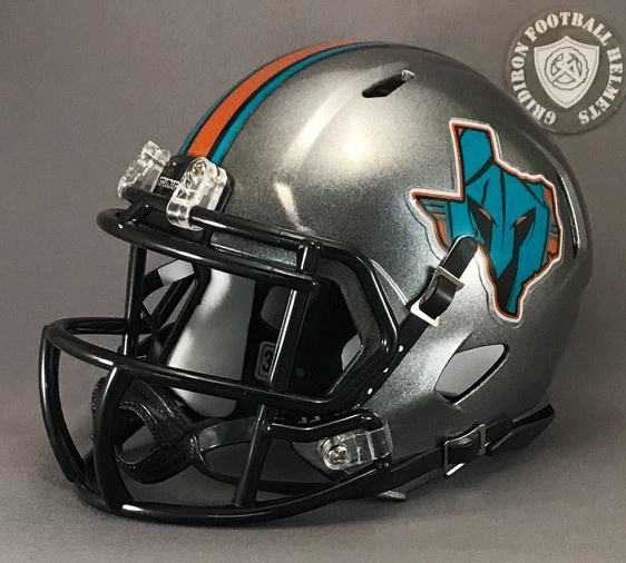 Texas High School Mini Football Helmets